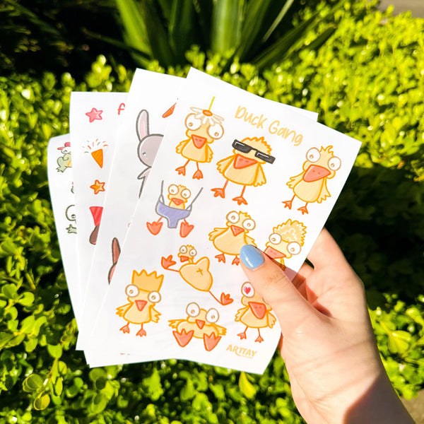 Animal Sticker Sheet Bundle – Arttay Designs